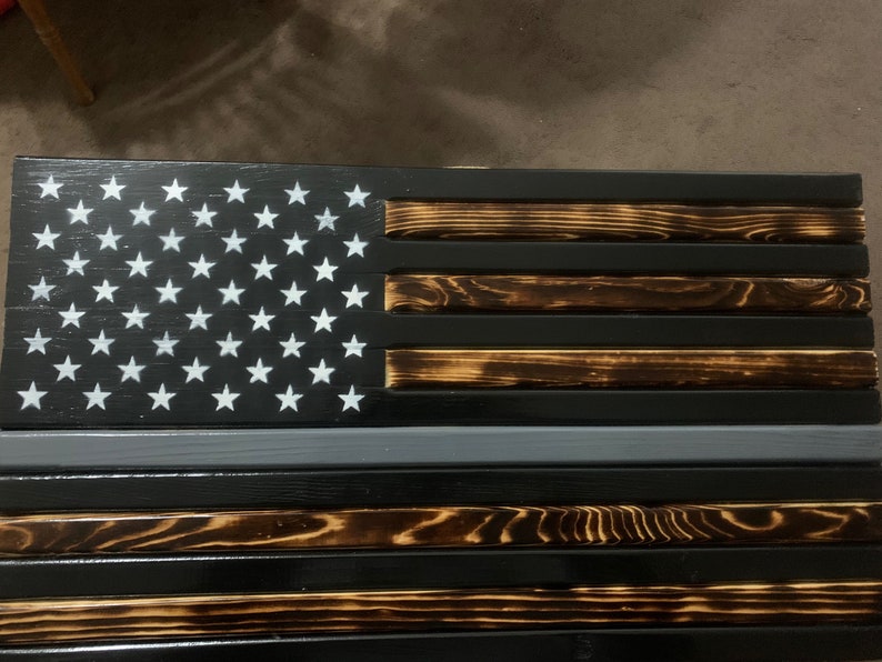 Rustic Corrections Officer Flag - Etsy