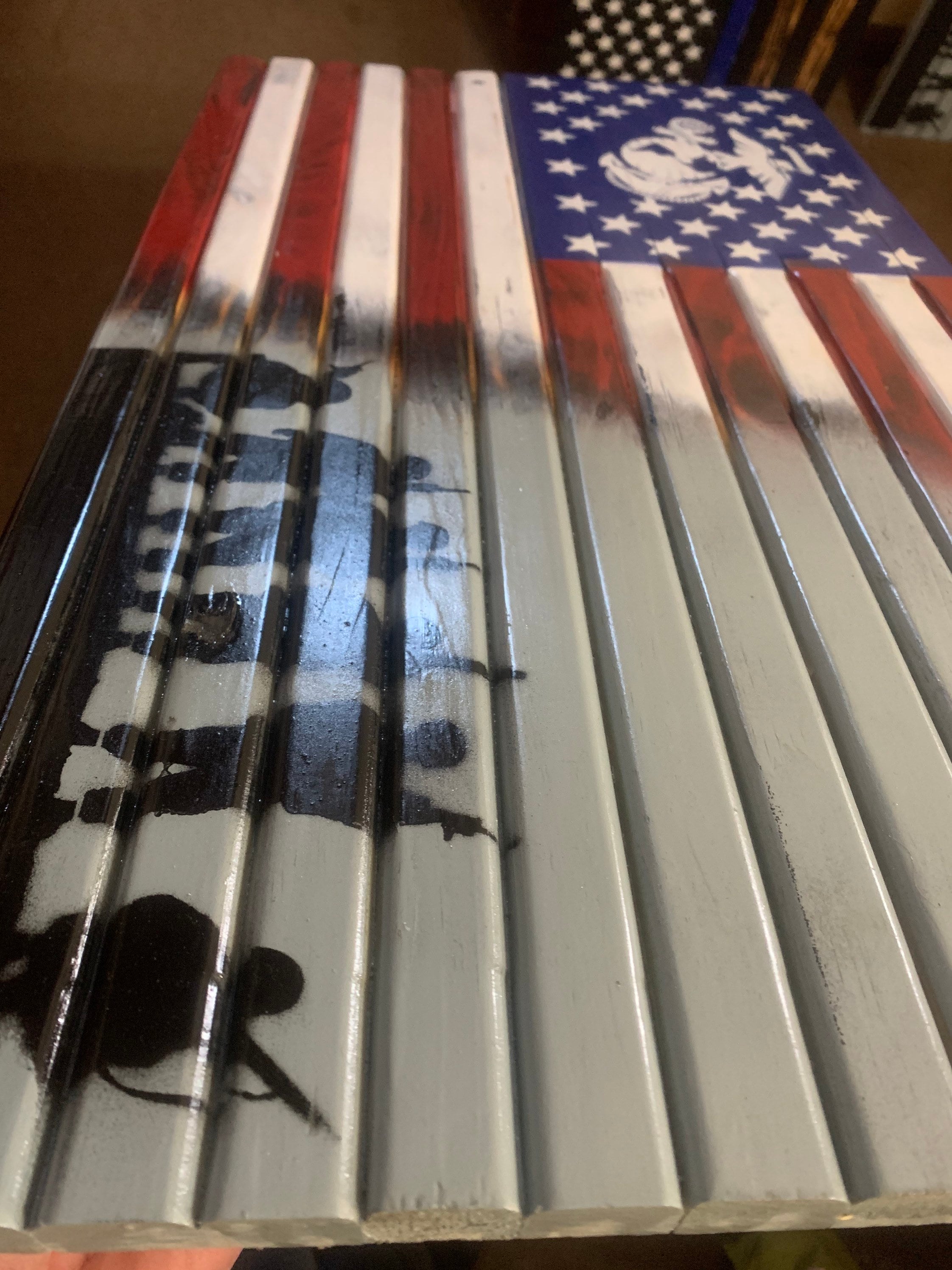 Marine Wooden Flag | Etsy