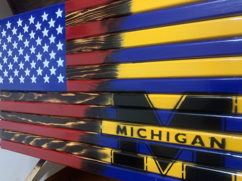 Michigan Wolverines Flag - Etsy