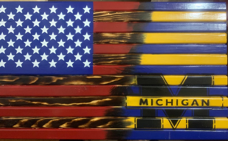 Michigan Wolverines Flag - Etsy