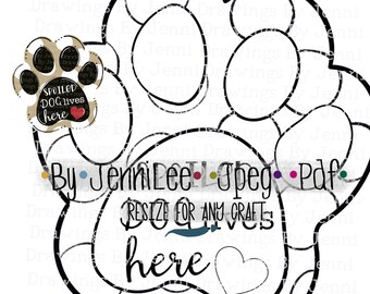 Paw Door Hanger | Etsy