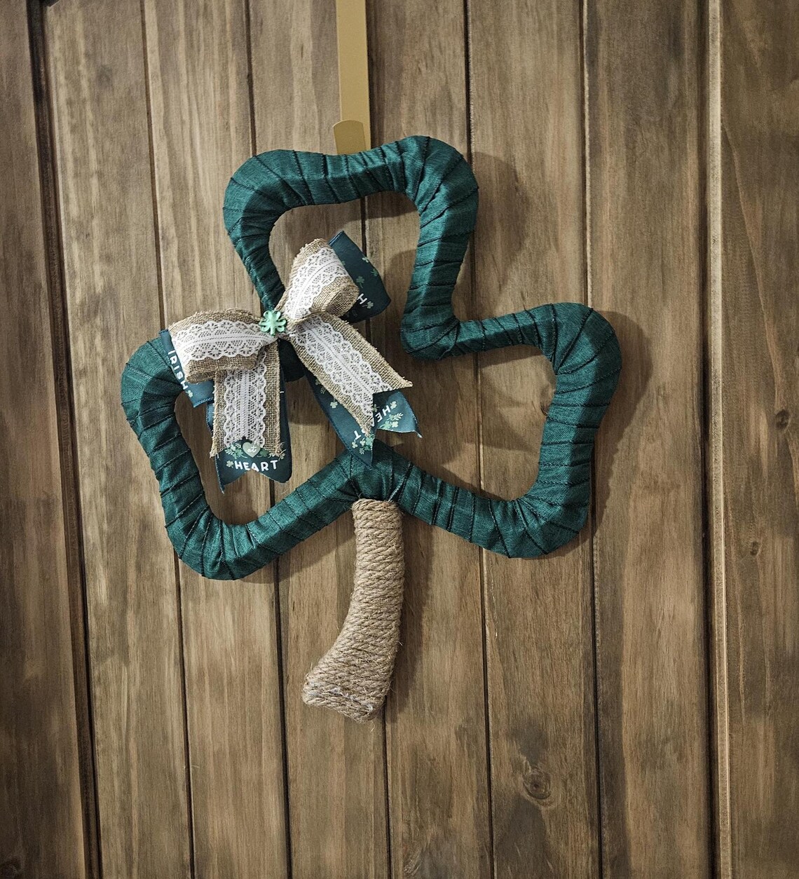 IRISH HEART ~ Classy Clover Wreath to Show Your "irish" - Etsy