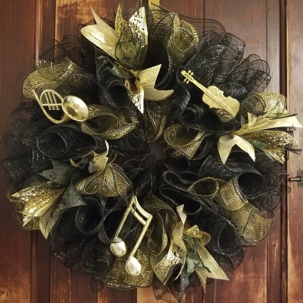 Christmas Music Wreath - Etsy
