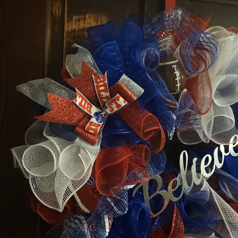 BILLIEVE in the Bills ~ 22" Buffalo Bill's Wreath Ready to Support Your ...