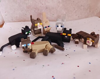 Minecraft Papercraft Tabby Cat
