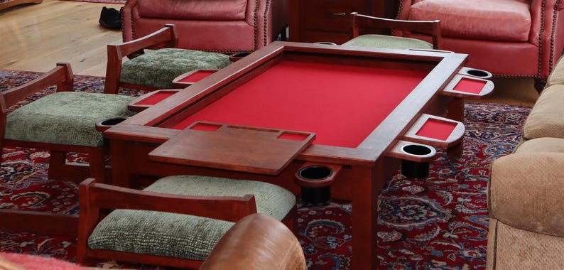 Custom Vaulted Gaming Coffee Table With Magnetic Rails and Removable ...