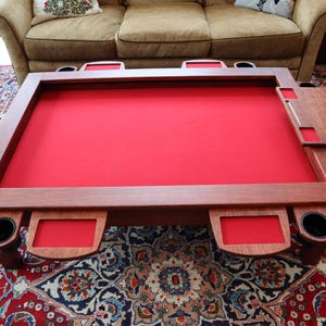 Custom Vaulted Gaming Coffee Table With Magnetic Rails and Removable ...
