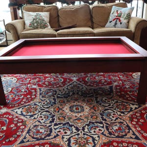 Custom Vaulted Gaming Coffee Table With Magnetic Rails and Removable ...
