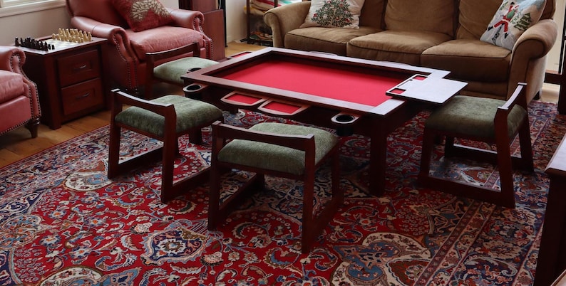 Custom Vaulted Gaming Coffee Table With Magnetic Rails and Removable ...