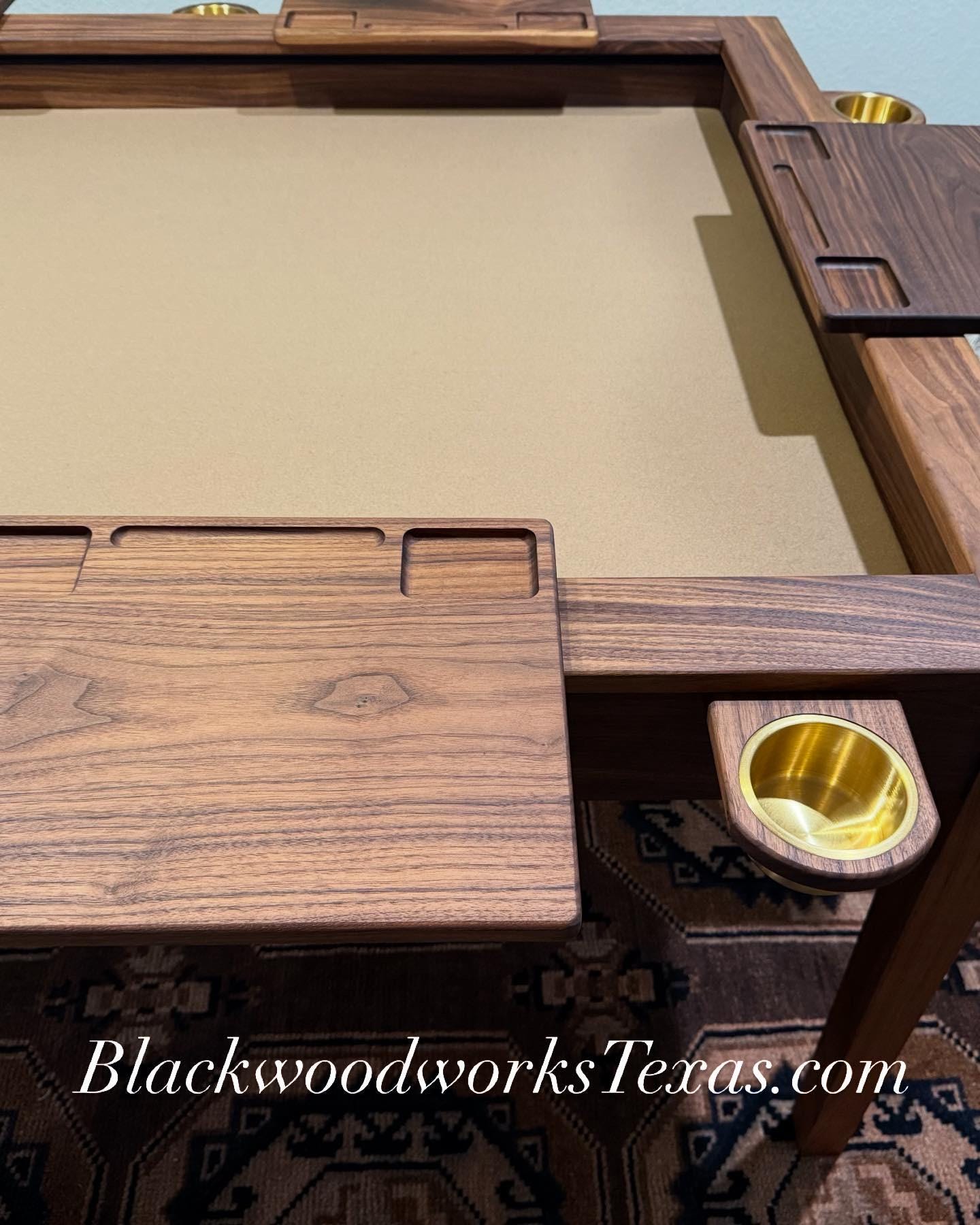Custom Vaulted Gaming Table With Magnetic Rails and Removable Top ...