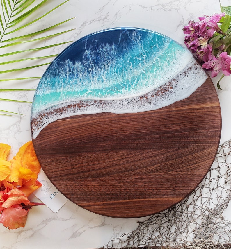 Round Ocean Board Charcuterie Board Cheeseboard - Etsy