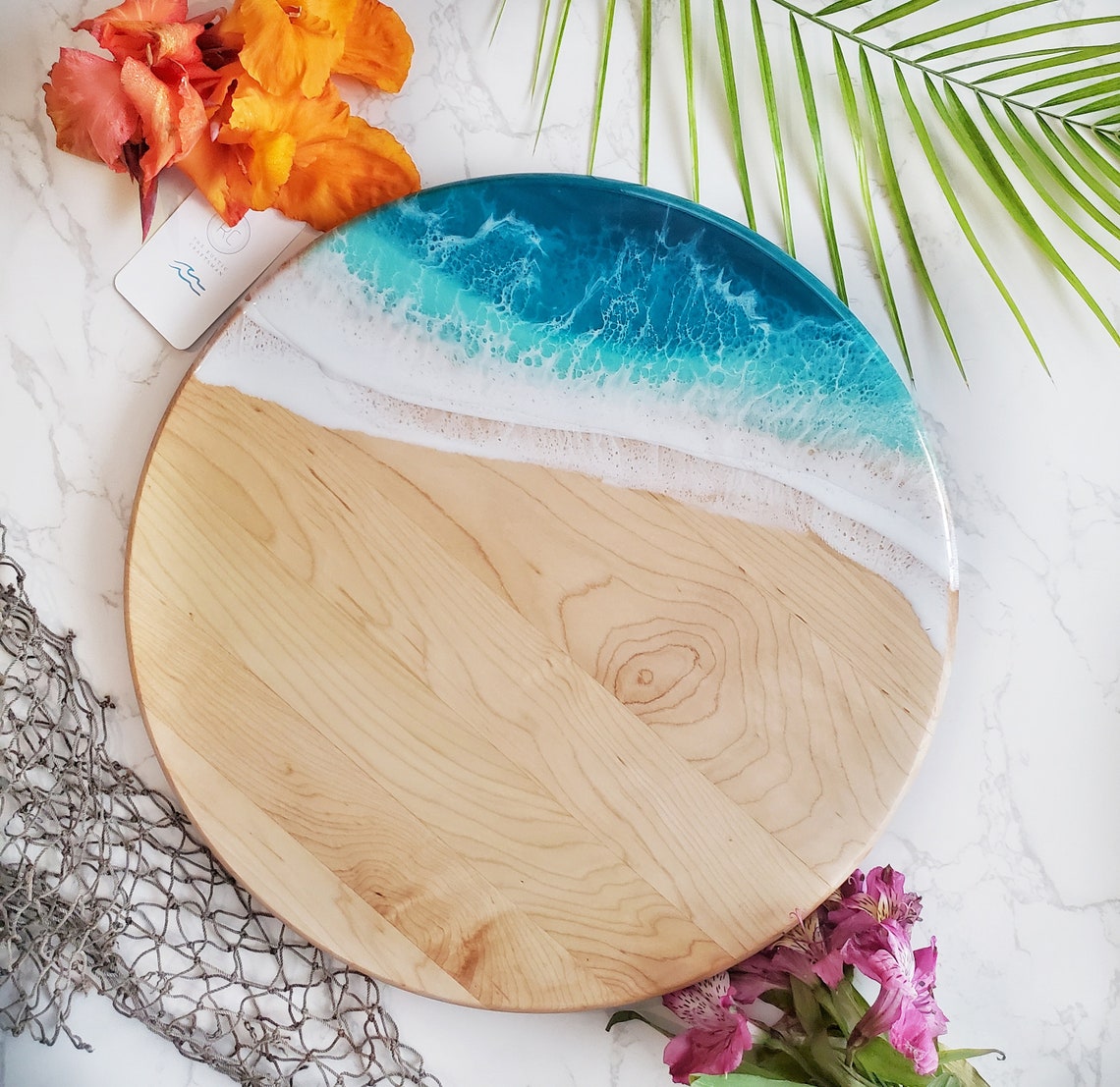 Round Ocean Board Charcuterie Board Cheeseboard - Etsy