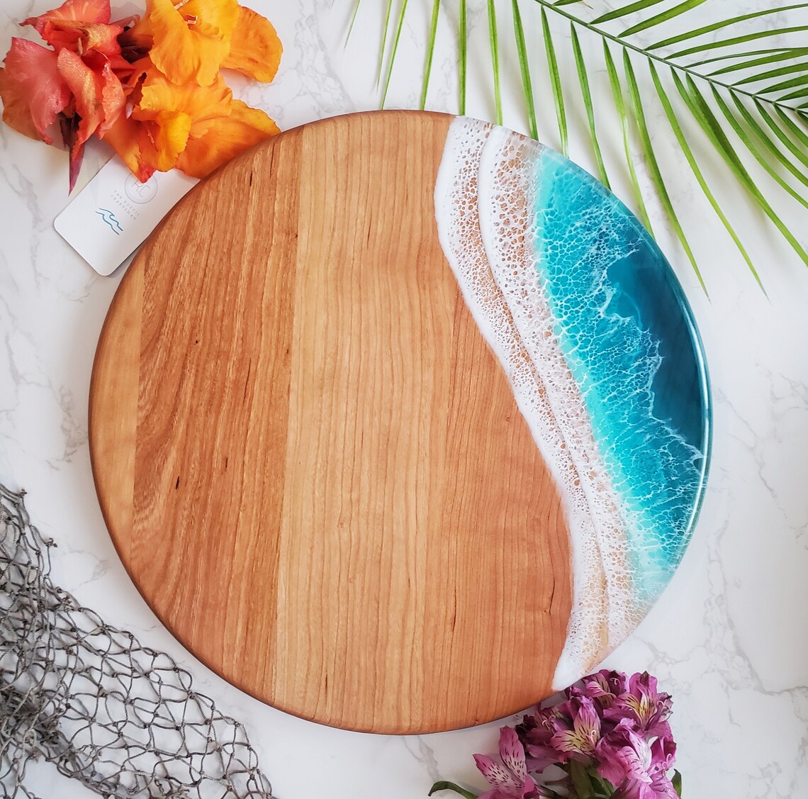 Round Ocean Board Charcuterie Board Cheeseboard - Etsy