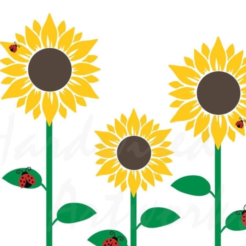 Sunflower Nursery Decals - Etsy