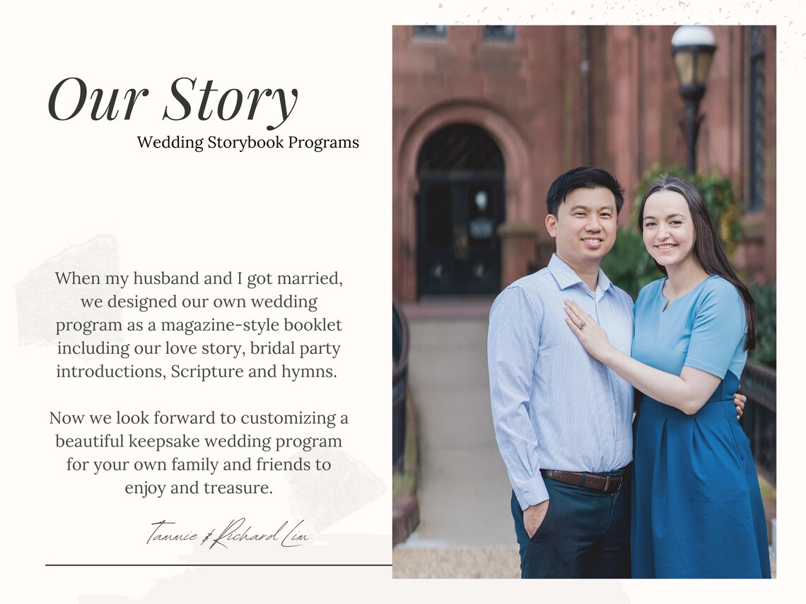 Wedding Storybook Program Gorgeous Magazine-style Wedding Program ...