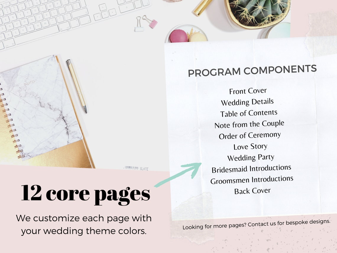 Wedding Storybook Program | Gorgeous Magazine-style Wedding Program ...