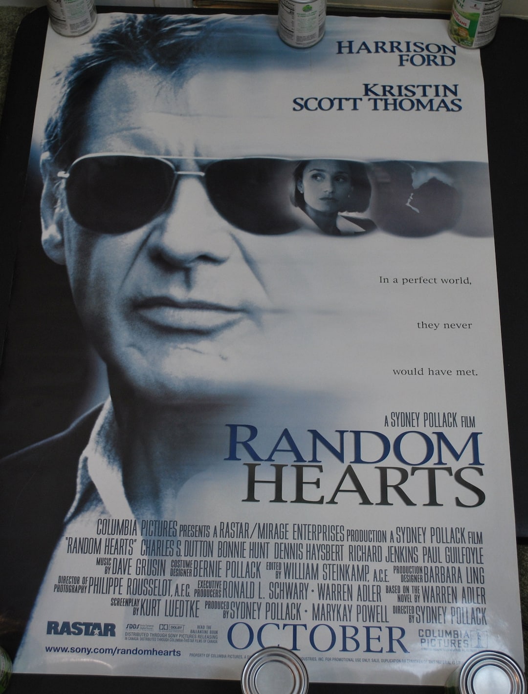 1999 Original Random Hearts Movie Poster - 40" X 27 1/4" - Harrison ...