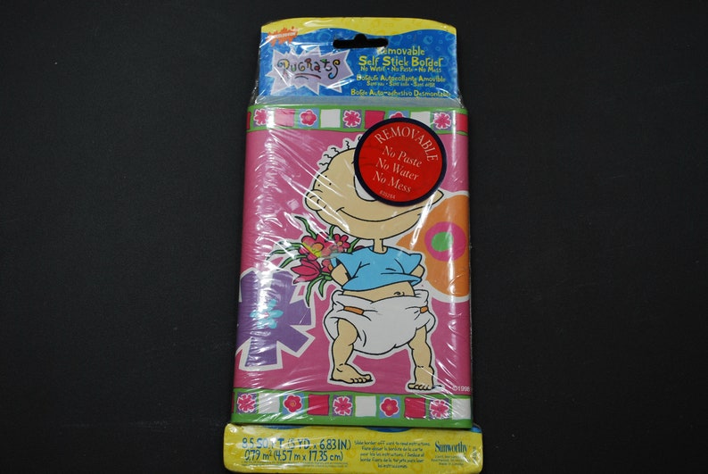 1998 Nickelodeon Rugrats Removable Self Stick Wall Border 5 Yards ...