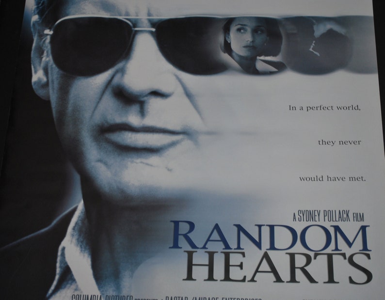 1999 Original Random Hearts Movie Poster - 40" X 27 1/4" - Harrison ...
