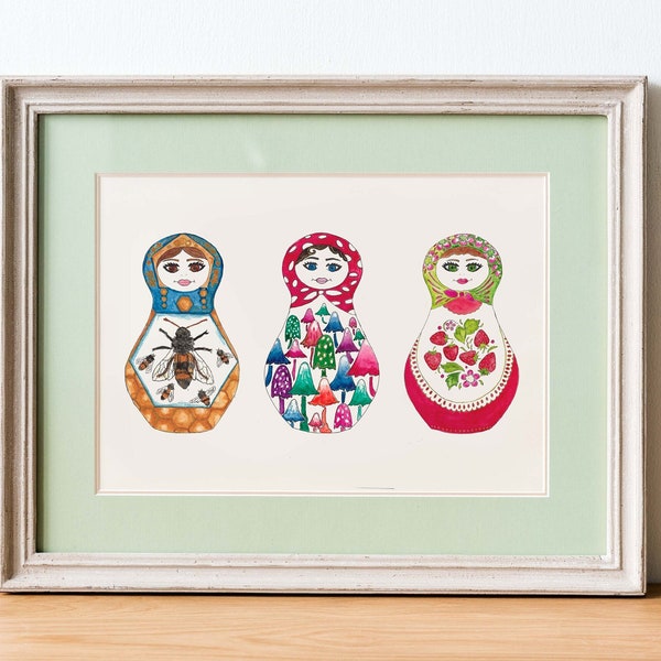 Matryoshka Print - Etsy