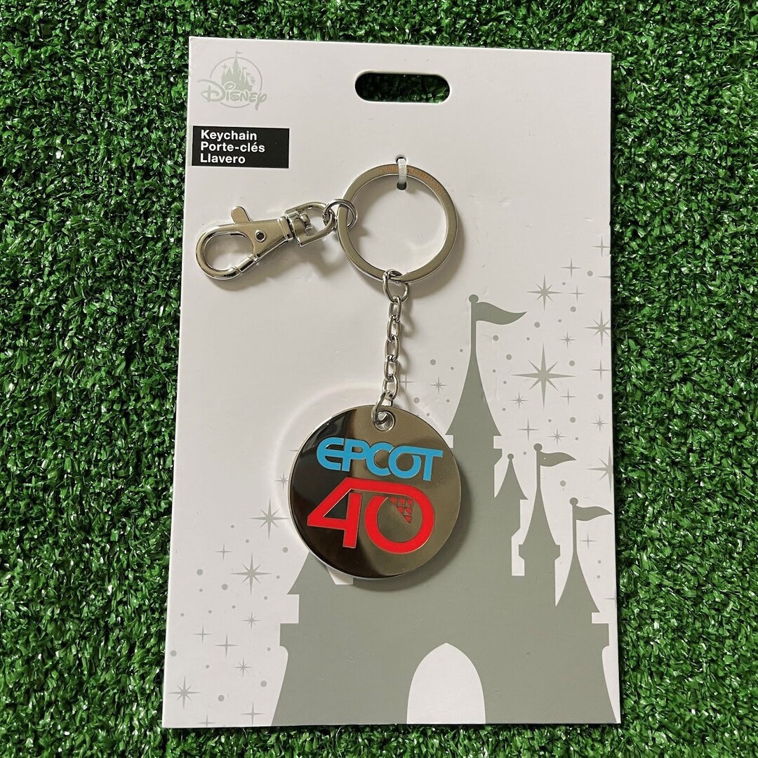 Walt Disney World Epcot 40th Anniversary Metal Keychain Rare Purse ...