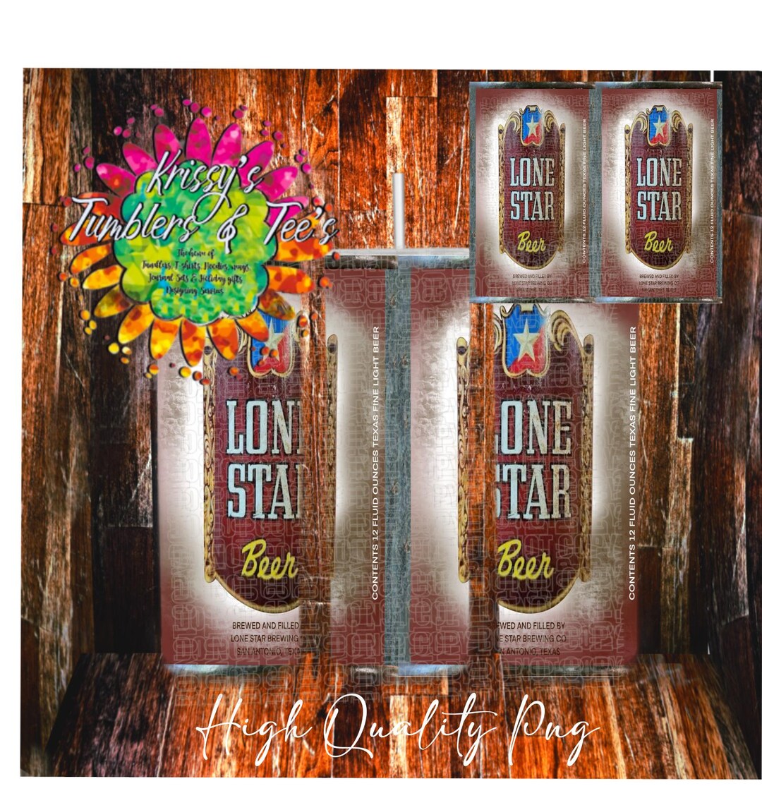 Lone Star Beer-20oz Tumbler-png-digital Design - Etsy