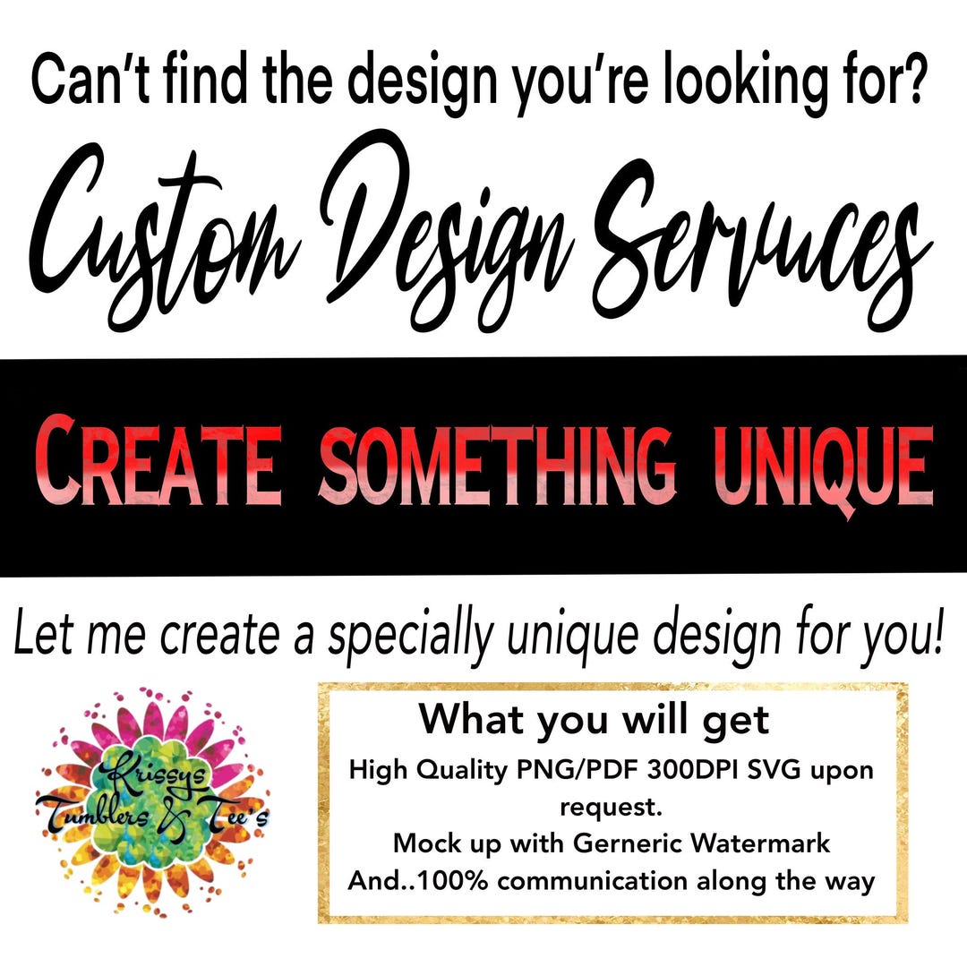 Custom Digital Design-regular Size-personalized Design(png or SVG ...
