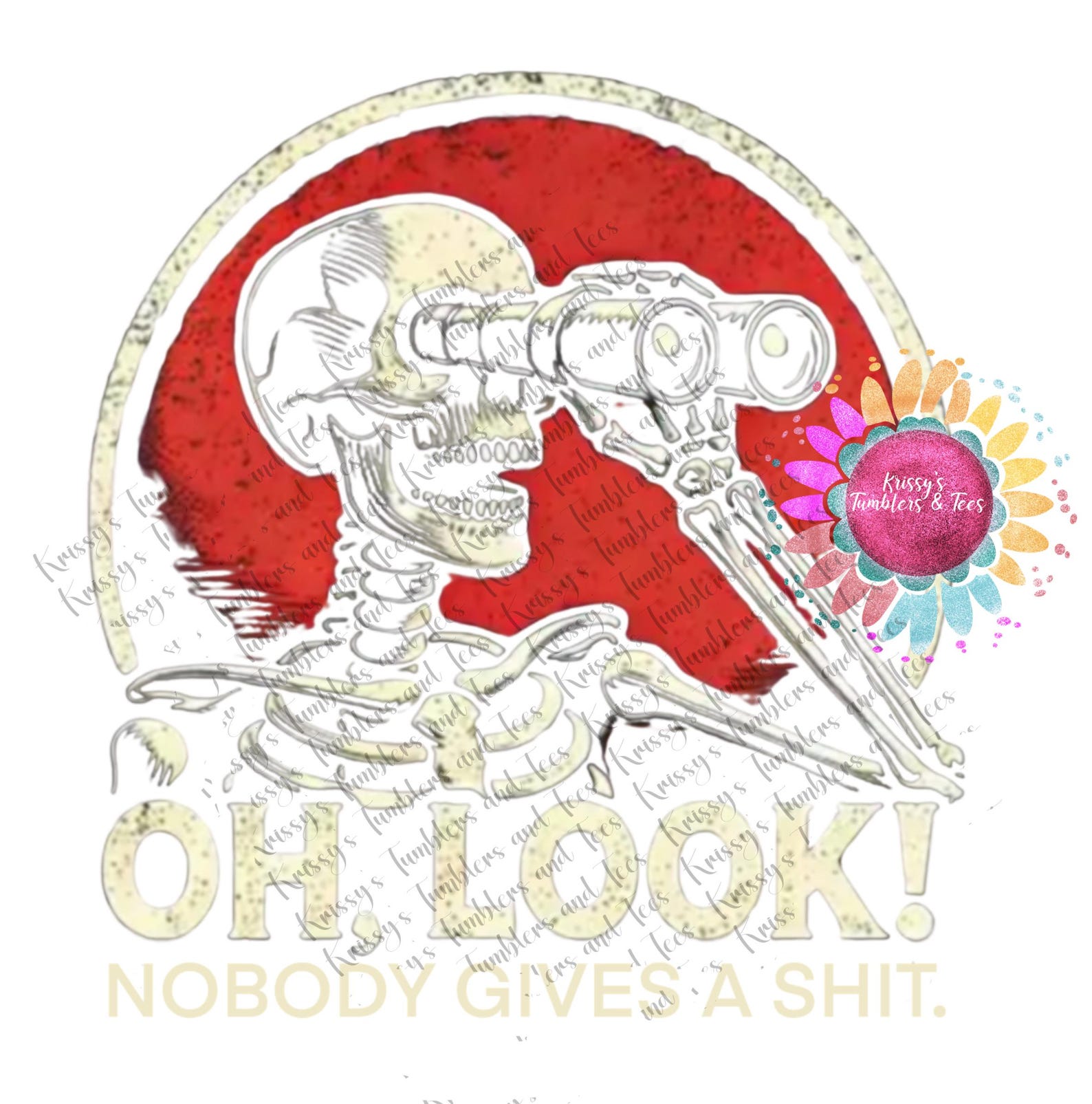 Oh Look! Nobody Gives a Shit-skeleton Looking Through Binoculars ...
