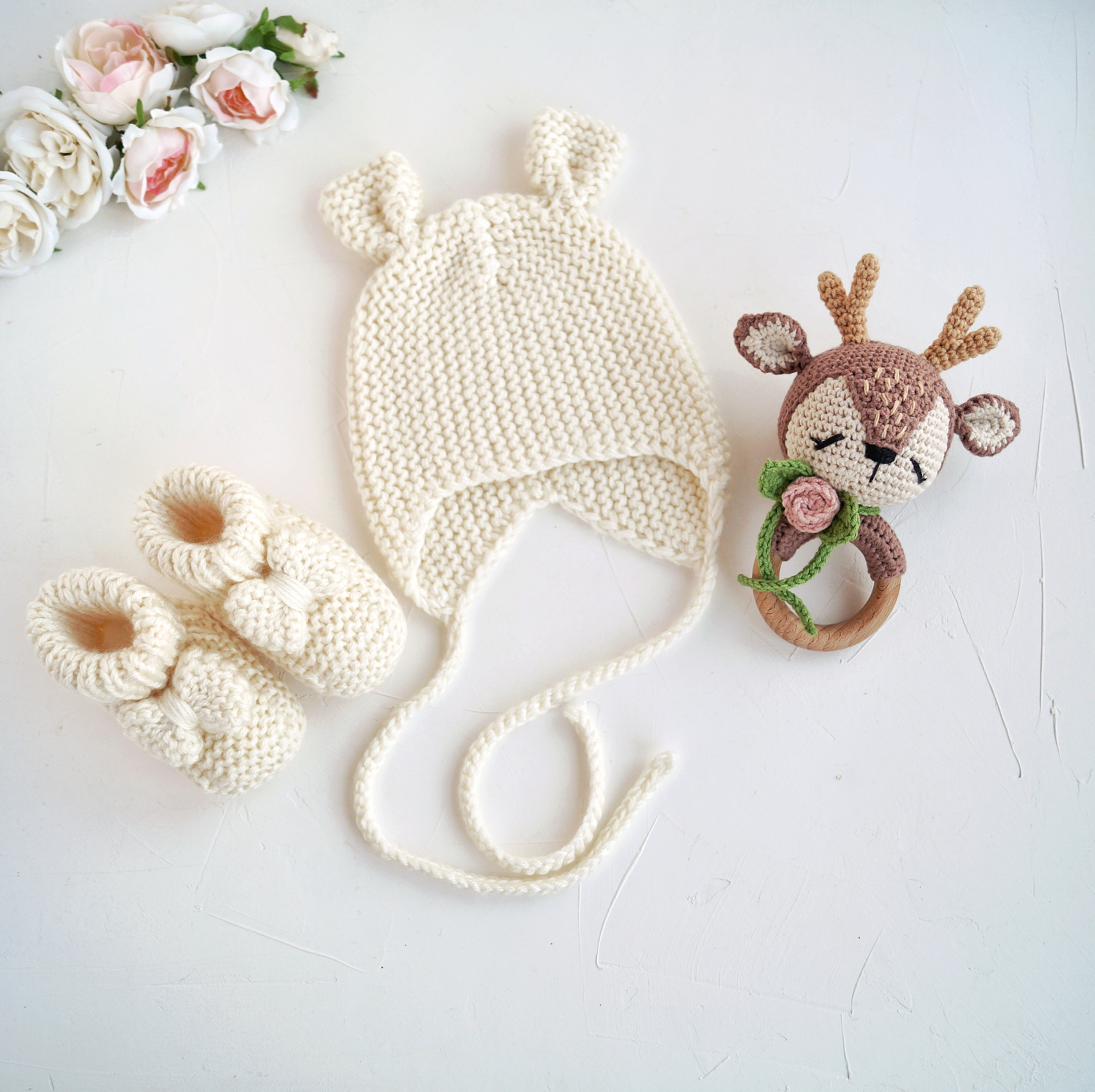 Deer Baby Toys for First Time Mom, Baby Girl Welcome Gift, Personalized ...