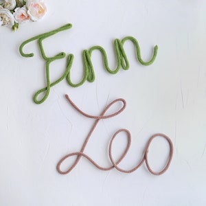 Personalized Baby Name Sign, Knitted Name, Tricotin Name Sign, Custom ...