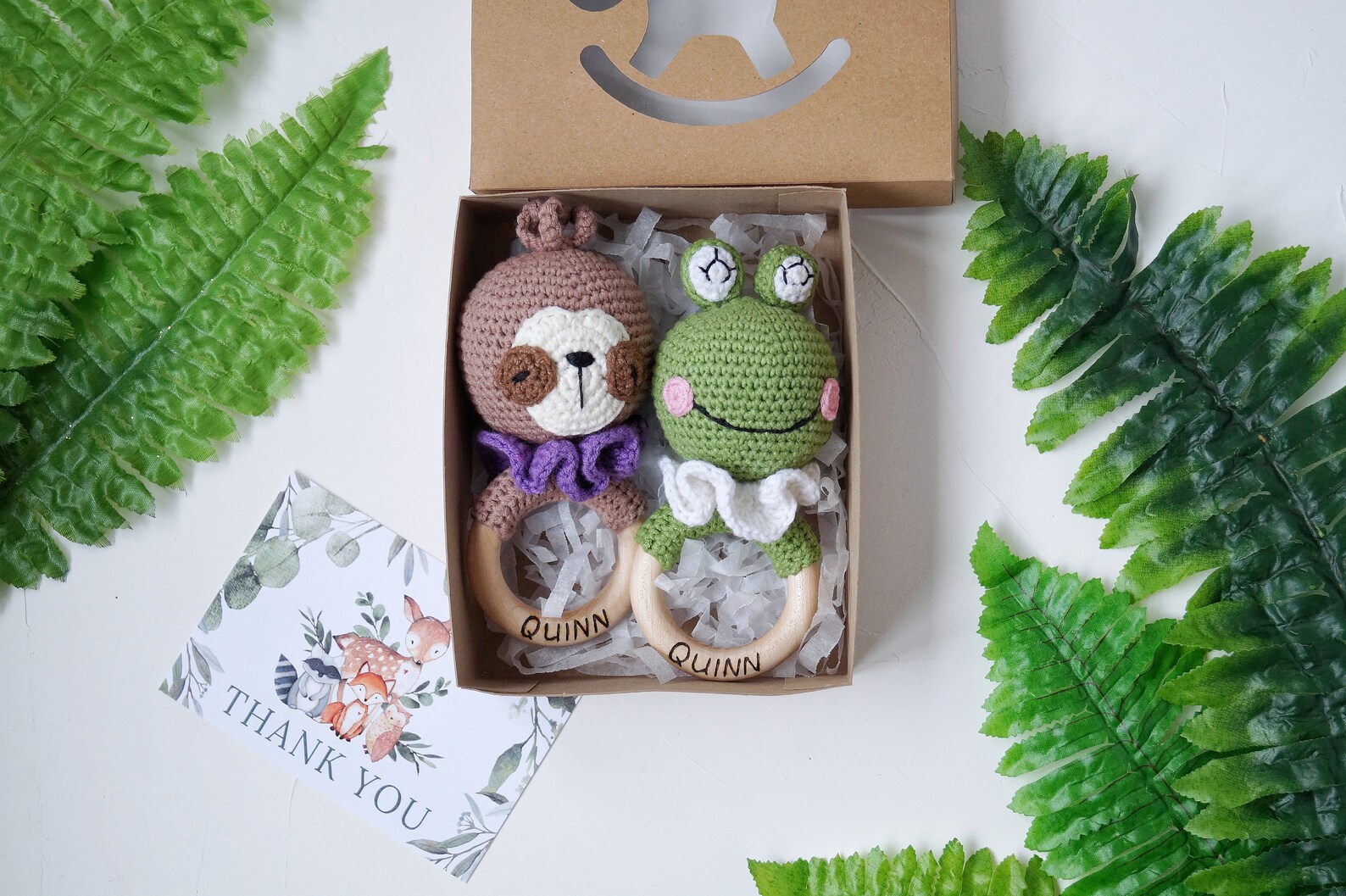 Frog Wood Ring Baby Rattle Baby First Rattle Toy Greenery - Etsy UK