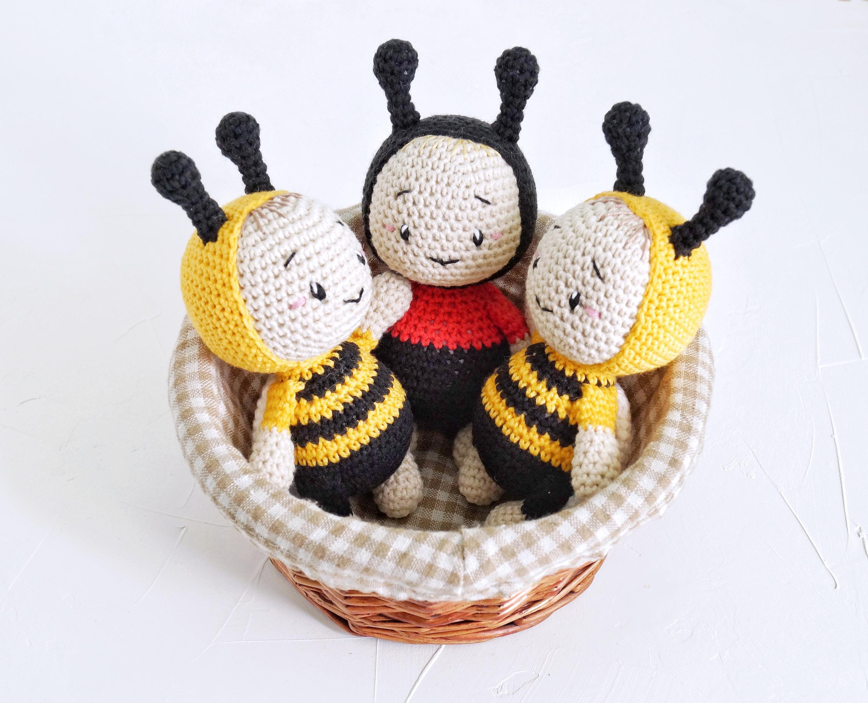 Honey Bee and Ladybug Baby Small Toys for Bugs Baby Shower, Gender ...