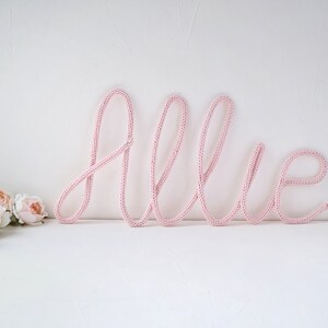 Personalized Baby Name Sign, Knitted Name, Tricotin Name Sign, Custom ...