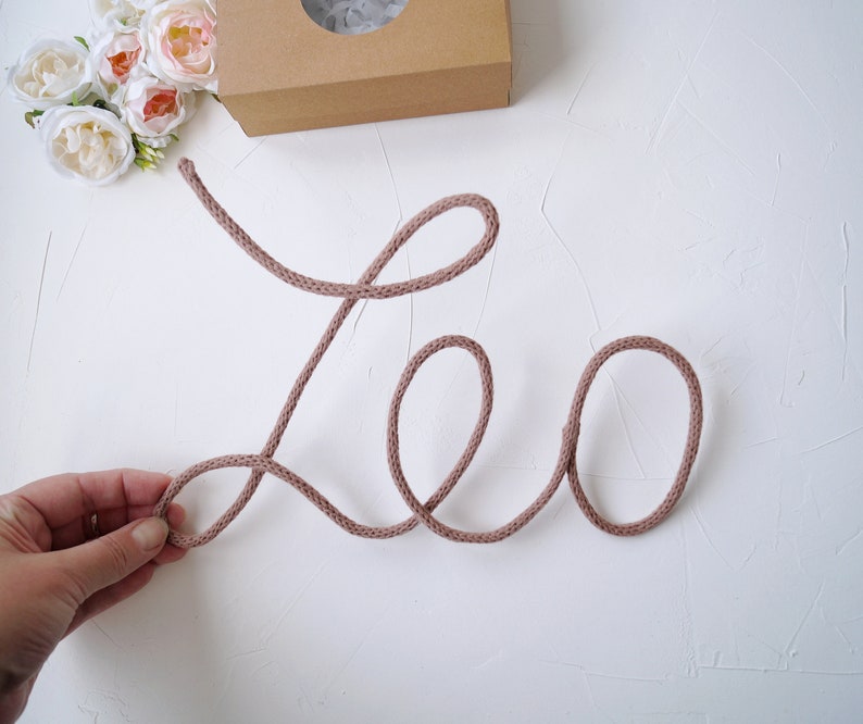 Personalized Baby Name Sign Knitted Name Tricotin Name Sign - Etsy