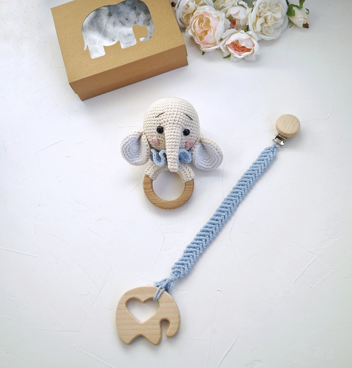 Elephant baby boy gift box for first time mom Its a boy | Etsy