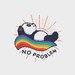 No Problem Panda Modern Cross Stitch Pattern Instant - Etsy