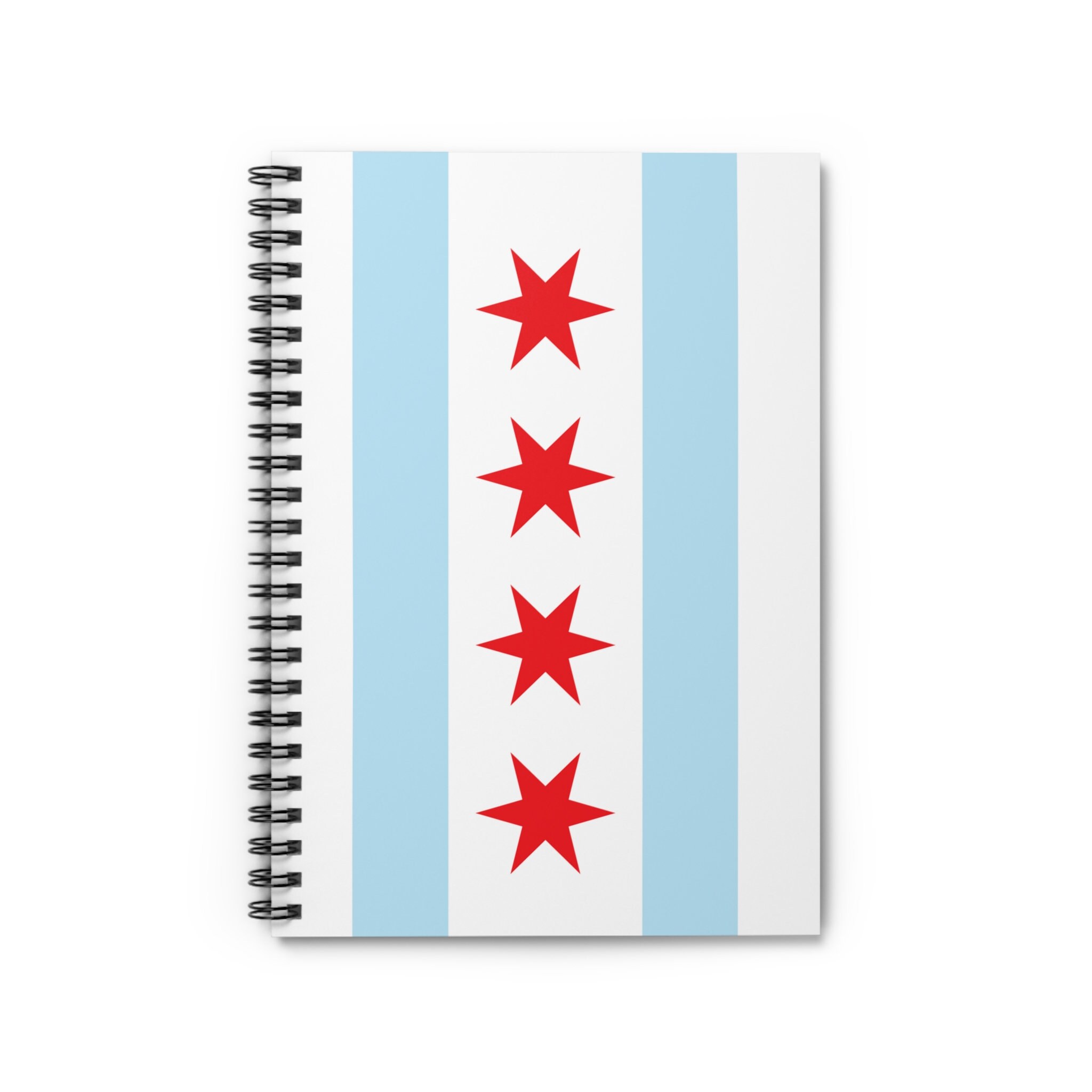 Chicago Flag Spiral Notebook Ruled Line - Etsy