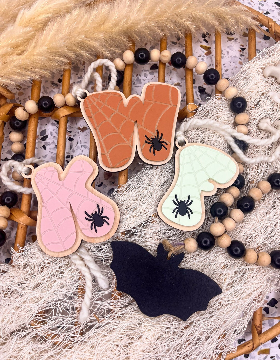 Personalized Halloween Letter Name Tag Halloween Basket Tag Children's ...