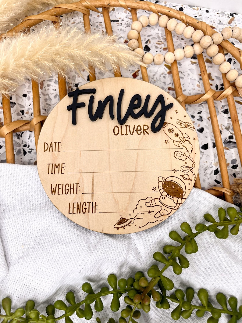 Personalized Baby Birth Announcement Sign Baby Stat Sign Baby Hospital ...