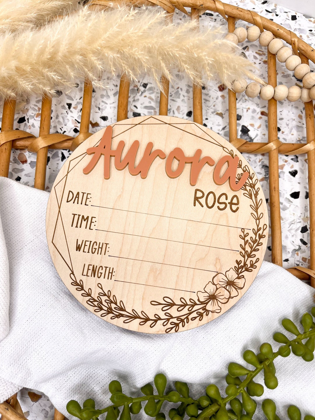 Personalized Baby Birth Announcement Sign Baby Stat Sign Baby Hospital ...