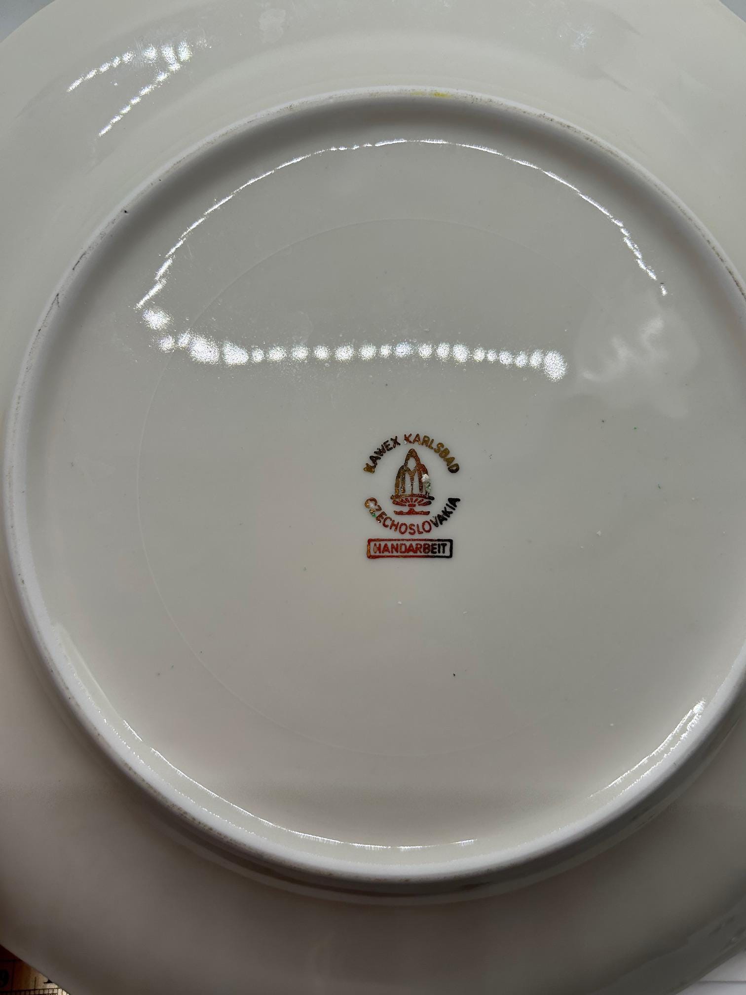 Beautiful Floral Gilt Plate - Etsy