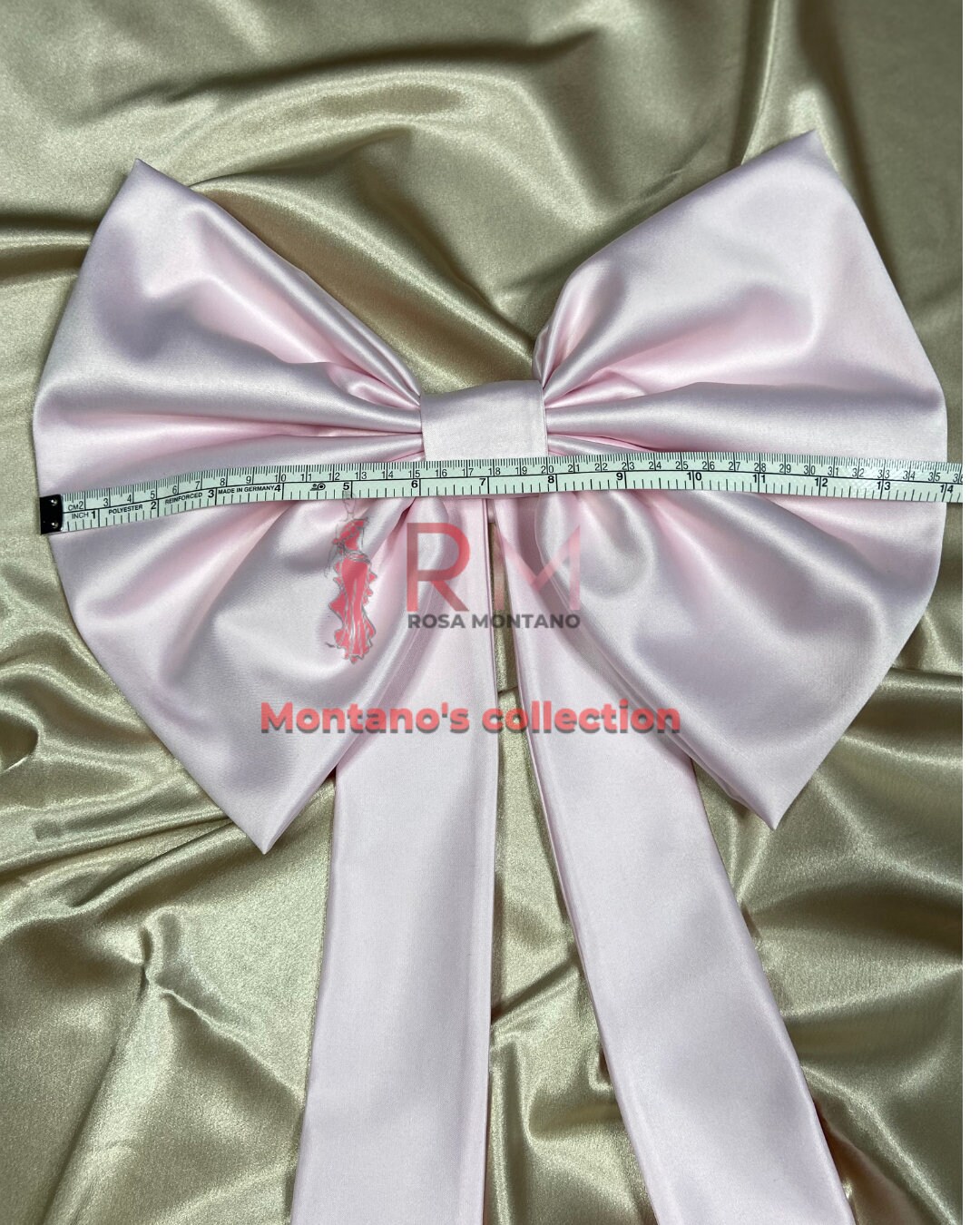Large Satin Dress Bow Wedding Dress Bow Huge Light Pink - Etsy