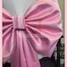 Large Satin Dress Bow, Wedding Dress Bow, Pink Dress Bow, Satin Big Bow ...