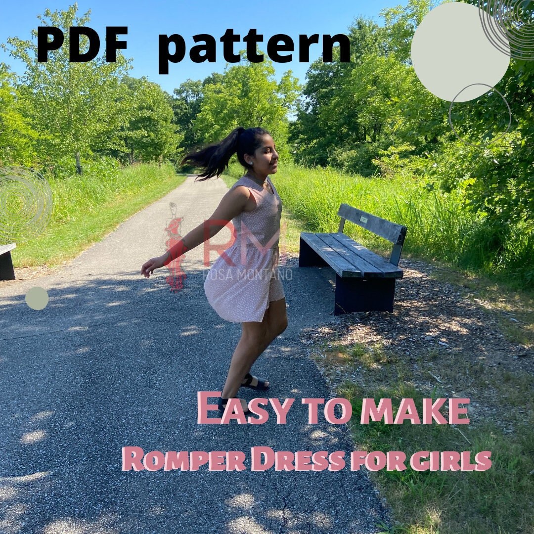 Romper Pattern for Girls, Romper Sewing Pattern PDF - Etsy