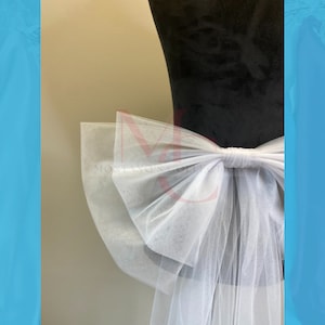Large Tulle Bow, Wedding Dress Bow, Detachable Bow for Wedding Dress ...