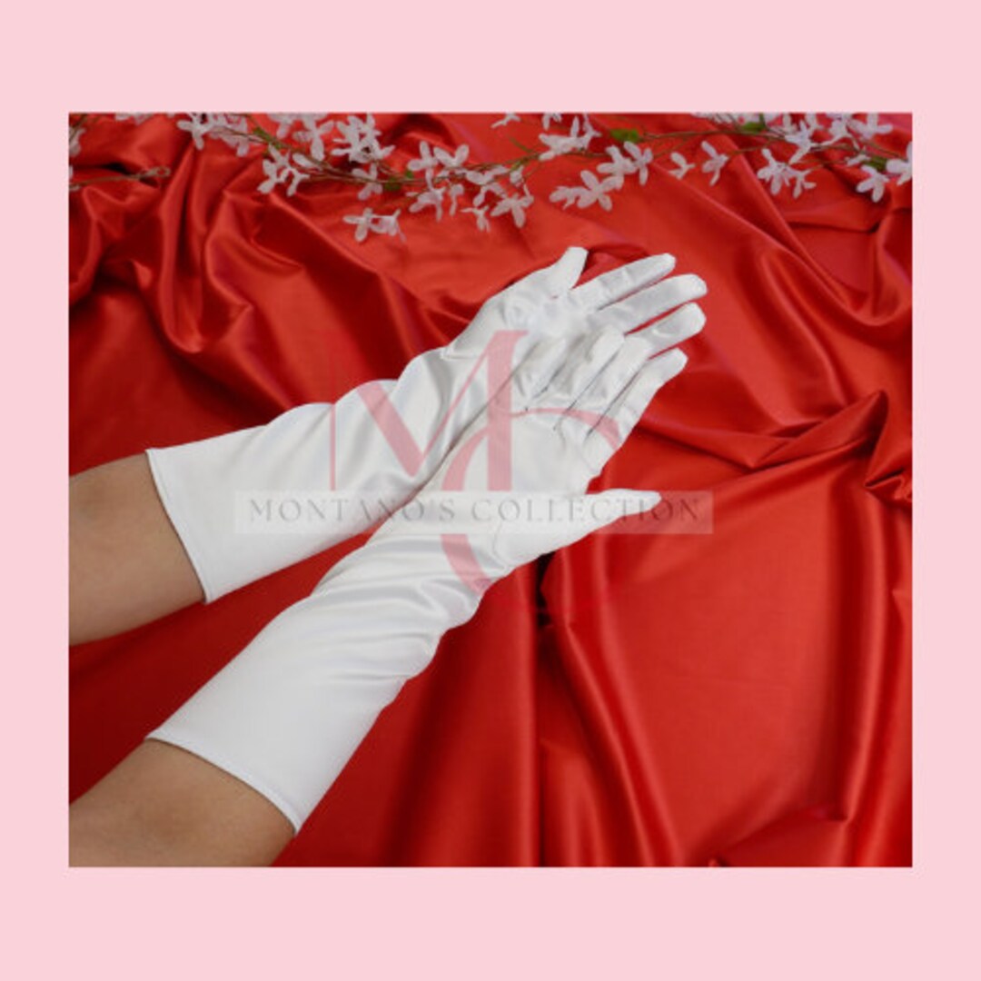 Custom Wedding Gloves, Long Bridal Gloves, Long Satin Gloves - Etsy