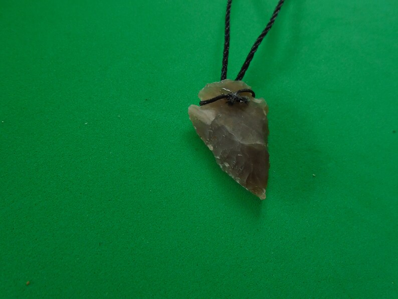 Antique Native American Flint Arrow Head Pendant - Etsy