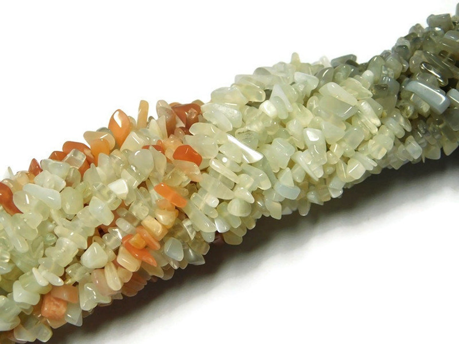 Natural Multi Moonstone Smooth Uncut Chips Gemstone Beads,34 "strand ...