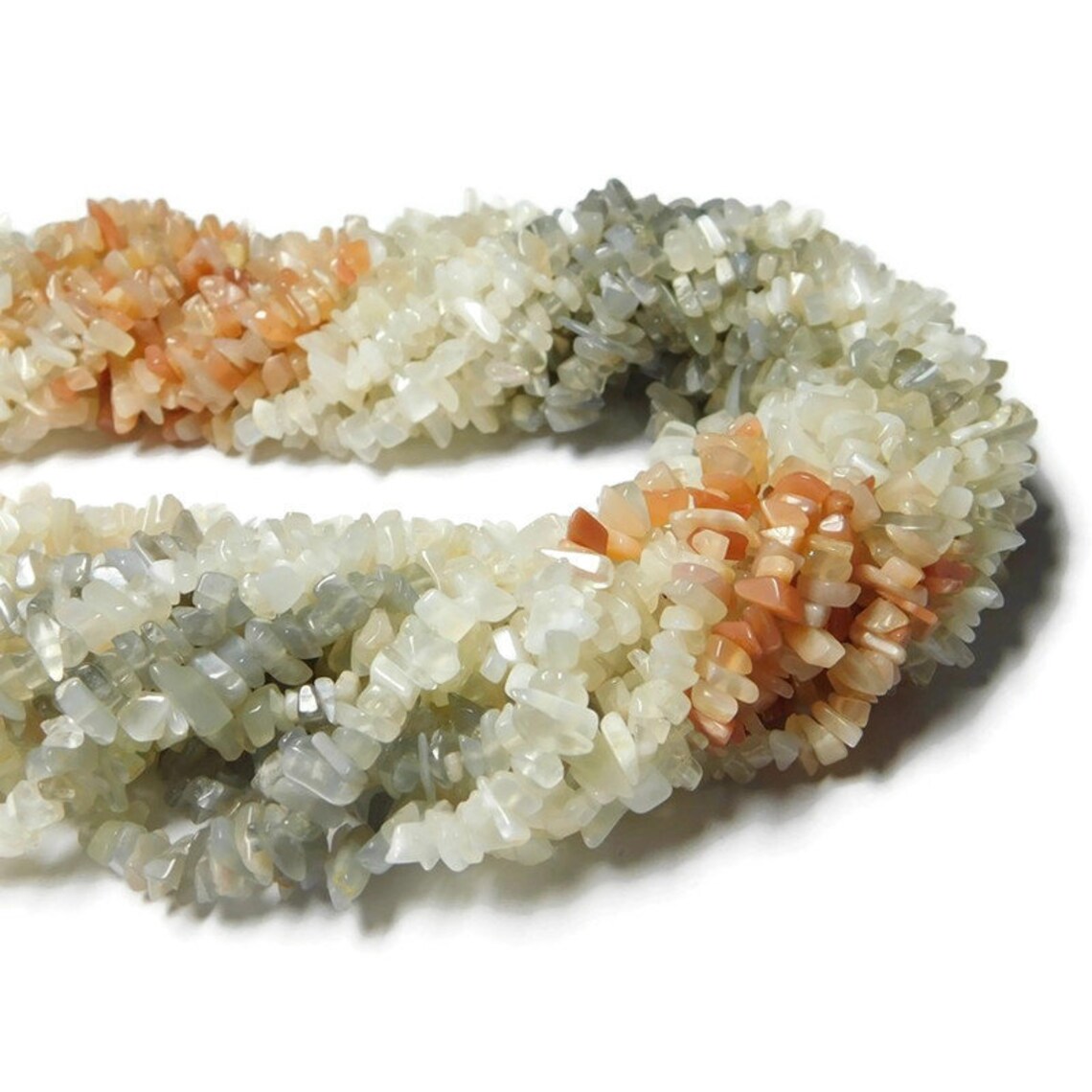 Natural Multi Moonstone Smooth Uncut Chips Gemstone Beads34 | Etsy