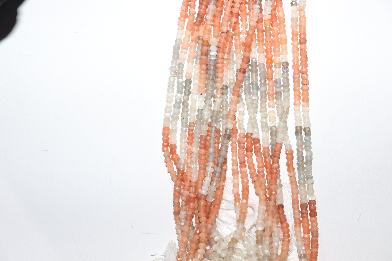 Natural Multi Moonstone Faceted Rondelle Gemstone Beads13 | Etsy